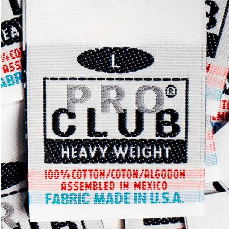 PRO CLUB Heavyweight Cotton T-shirt White | FIVE POCKET